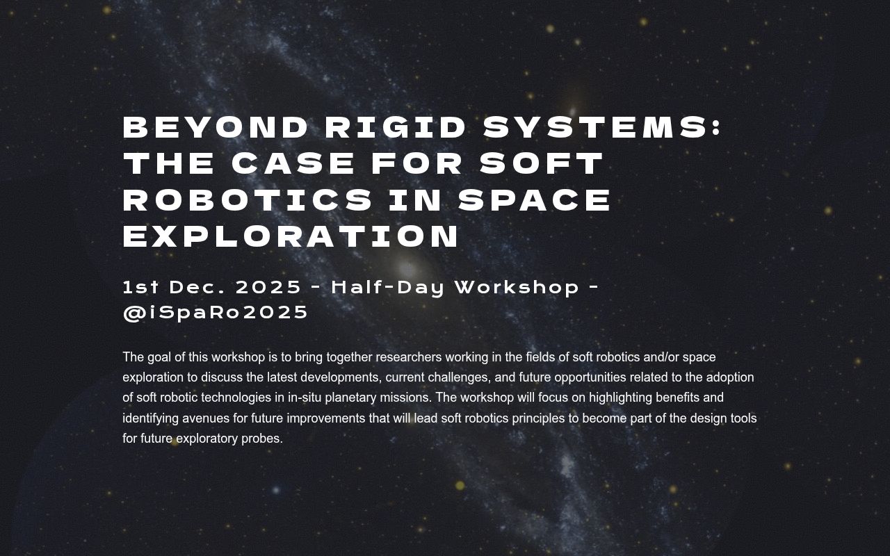 Beyond Rigid Systems: The case for Soft Robotics in space exploration ...